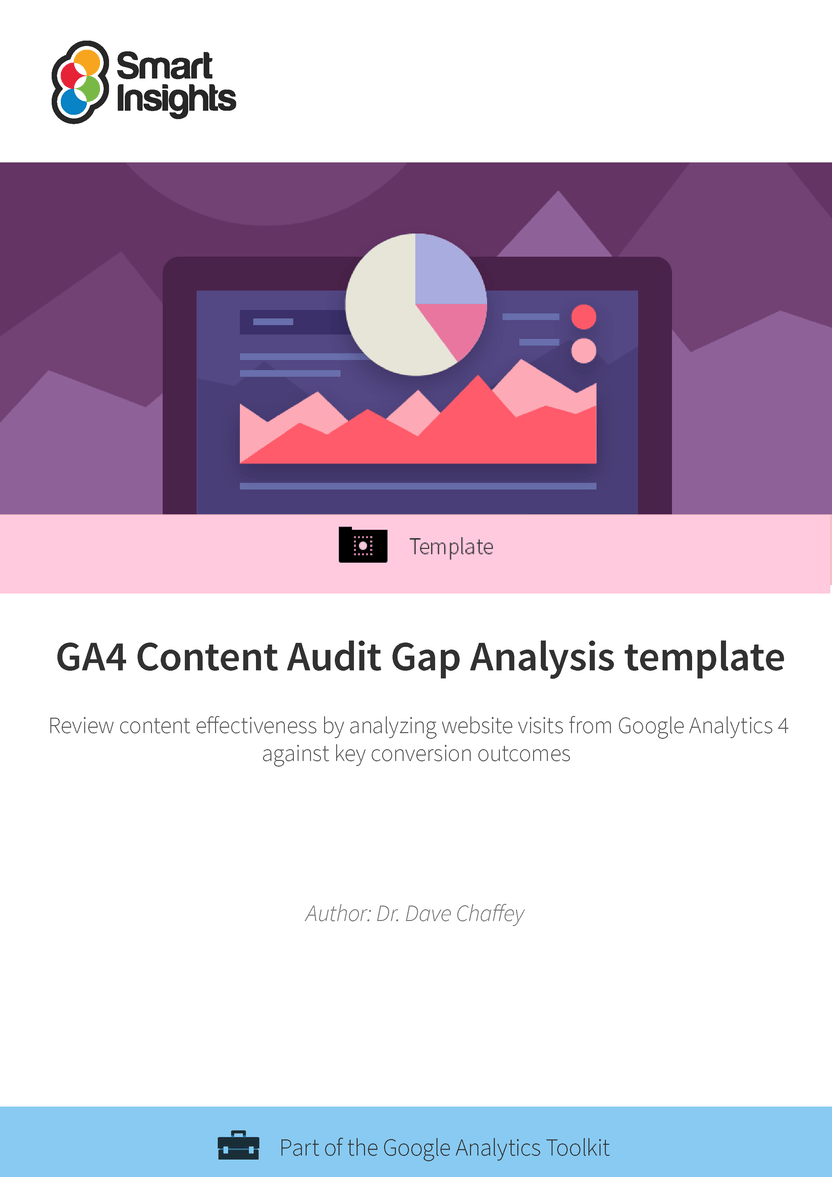 GA4 content audit gap analysis template – Smart Insights