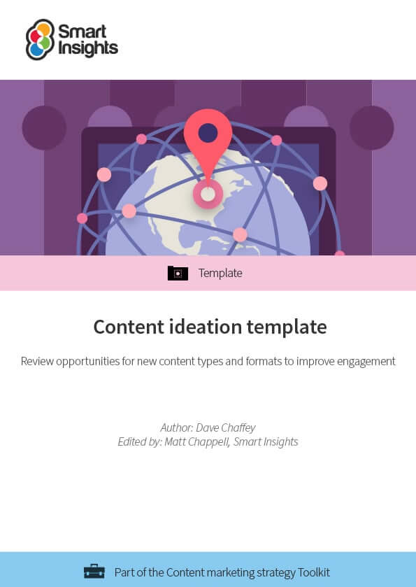 Content ideation template – Smart Insights