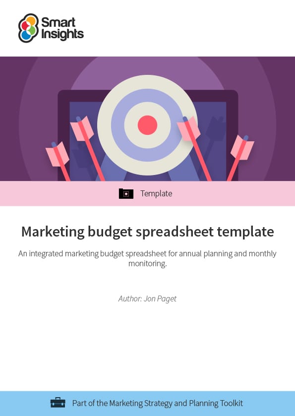 Marketing budget spreadsheet template – Smart Insights