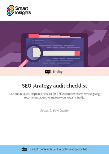 SEO strategy audit checklist – Smart Insights